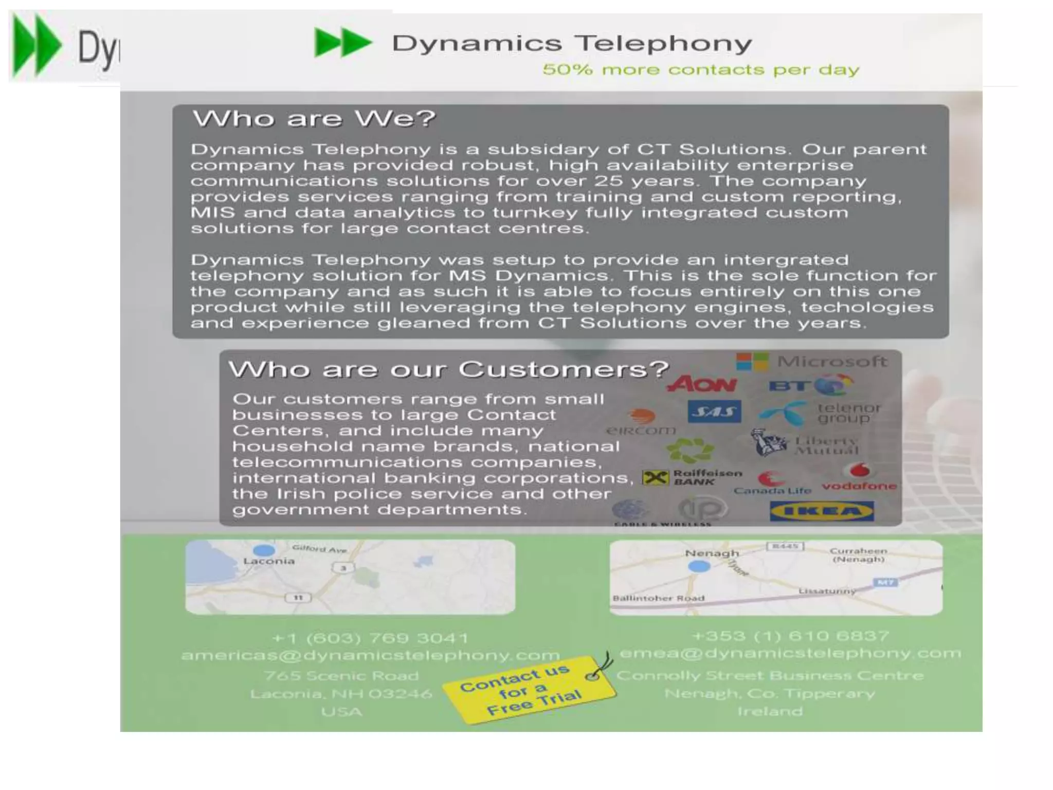 Dynamics Telephony Dialer Intro | PPTX