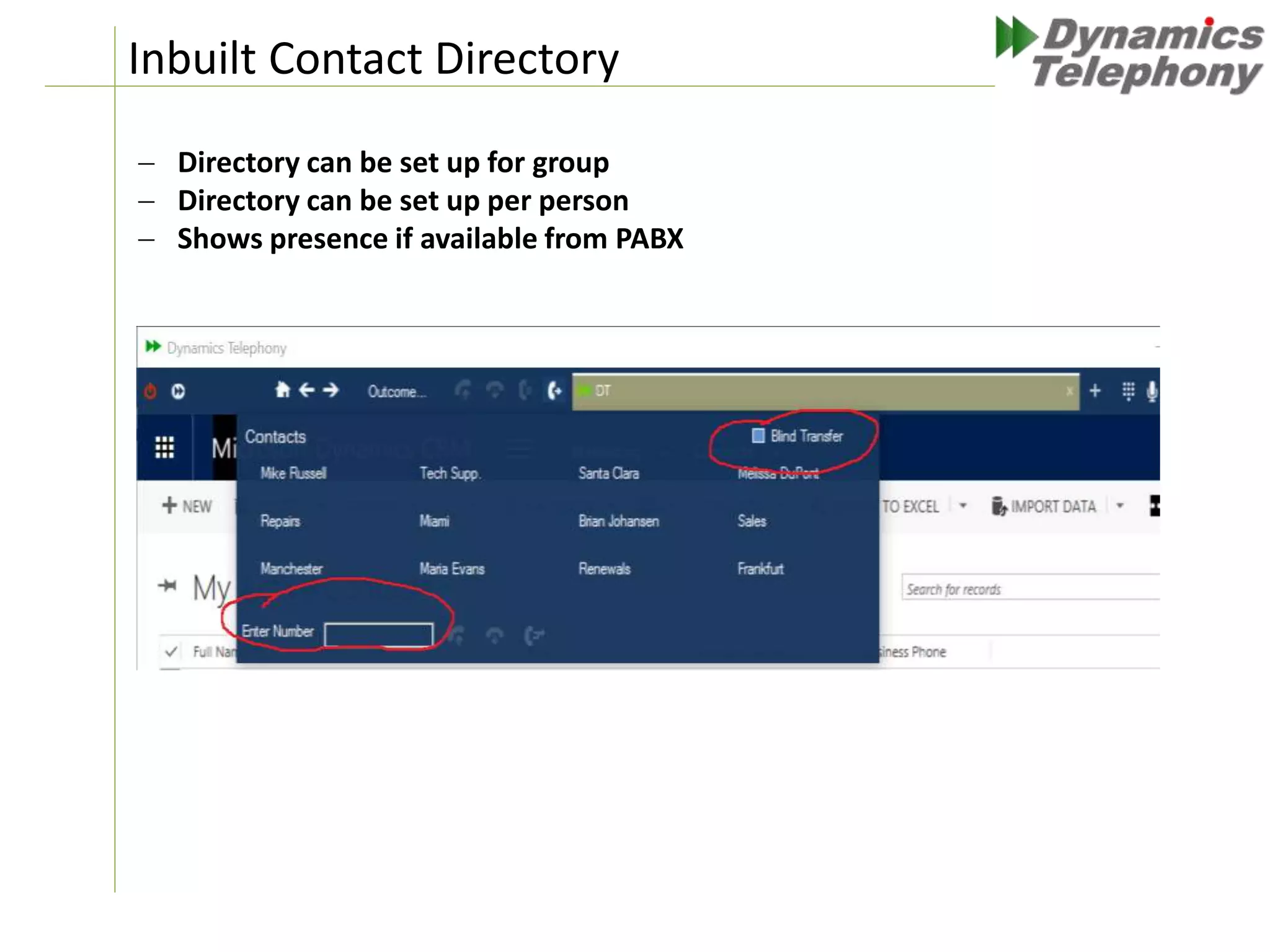 Dynamics telephony overview 2016 | PPSX
