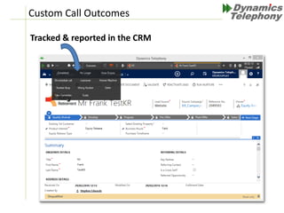 Dynamics telephony overview 2016 | PPT
