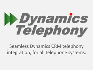 Dynamics Telephony overview | PPT