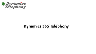 Dynamics telephony summary | PPSX