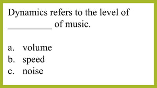 Dynamics & Tempo | PPTX