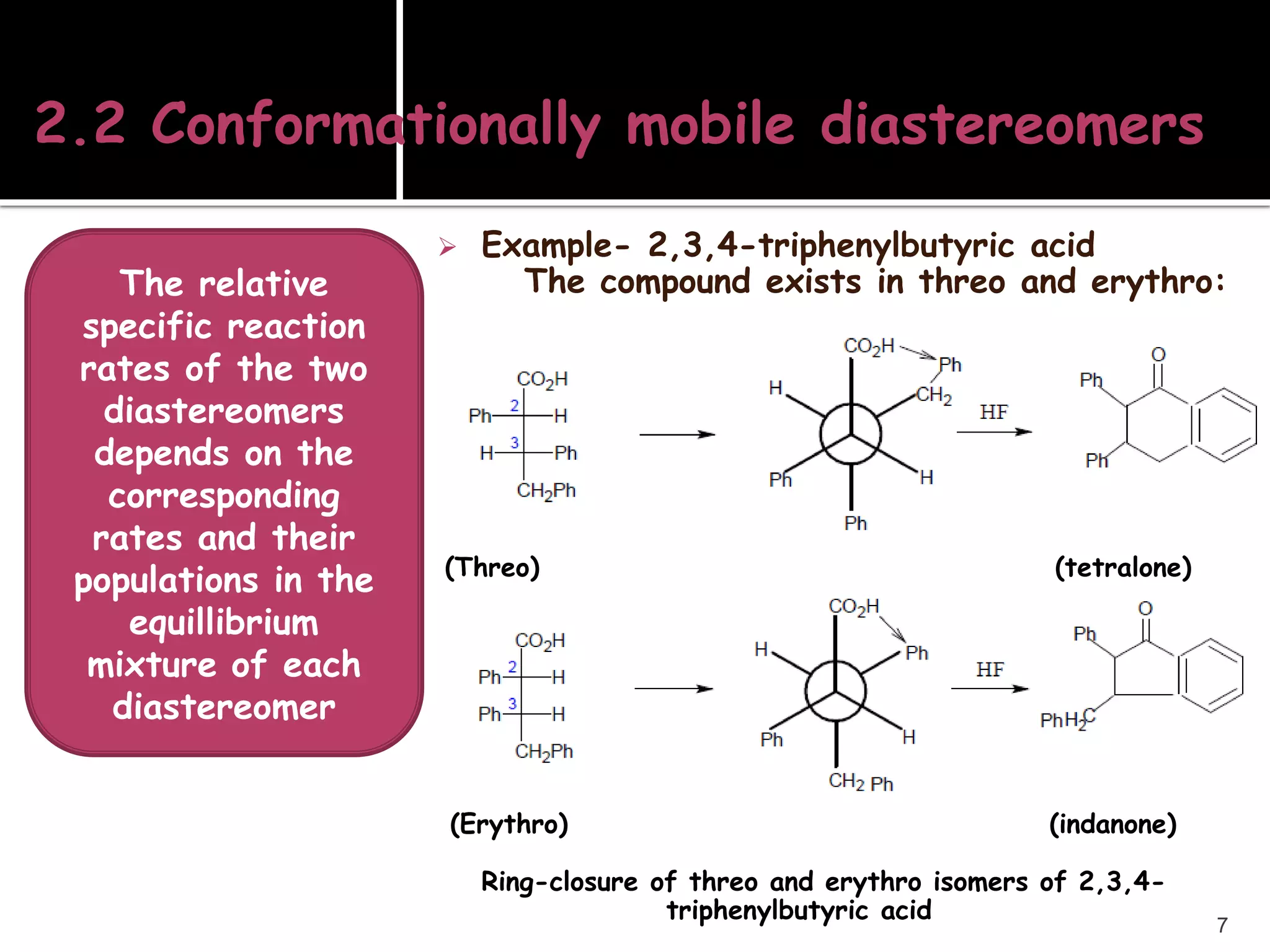 Dynamic Stereochemistry-Role of Conformation and Reactivity | PPT