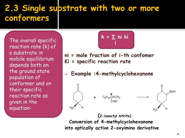 Dynamic Stereochemistry-Role of Conformation and Reactivity | PPT ...