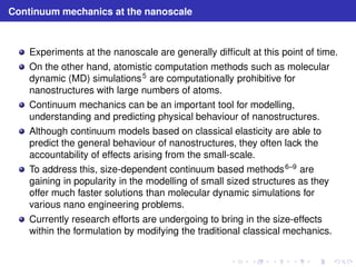 Dynamic stiffness and eigenvalues of nonlocal nano beams | PPT