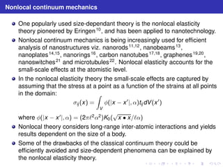 Dynamic stiffness and eigenvalues of nonlocal nano beams | PPT
