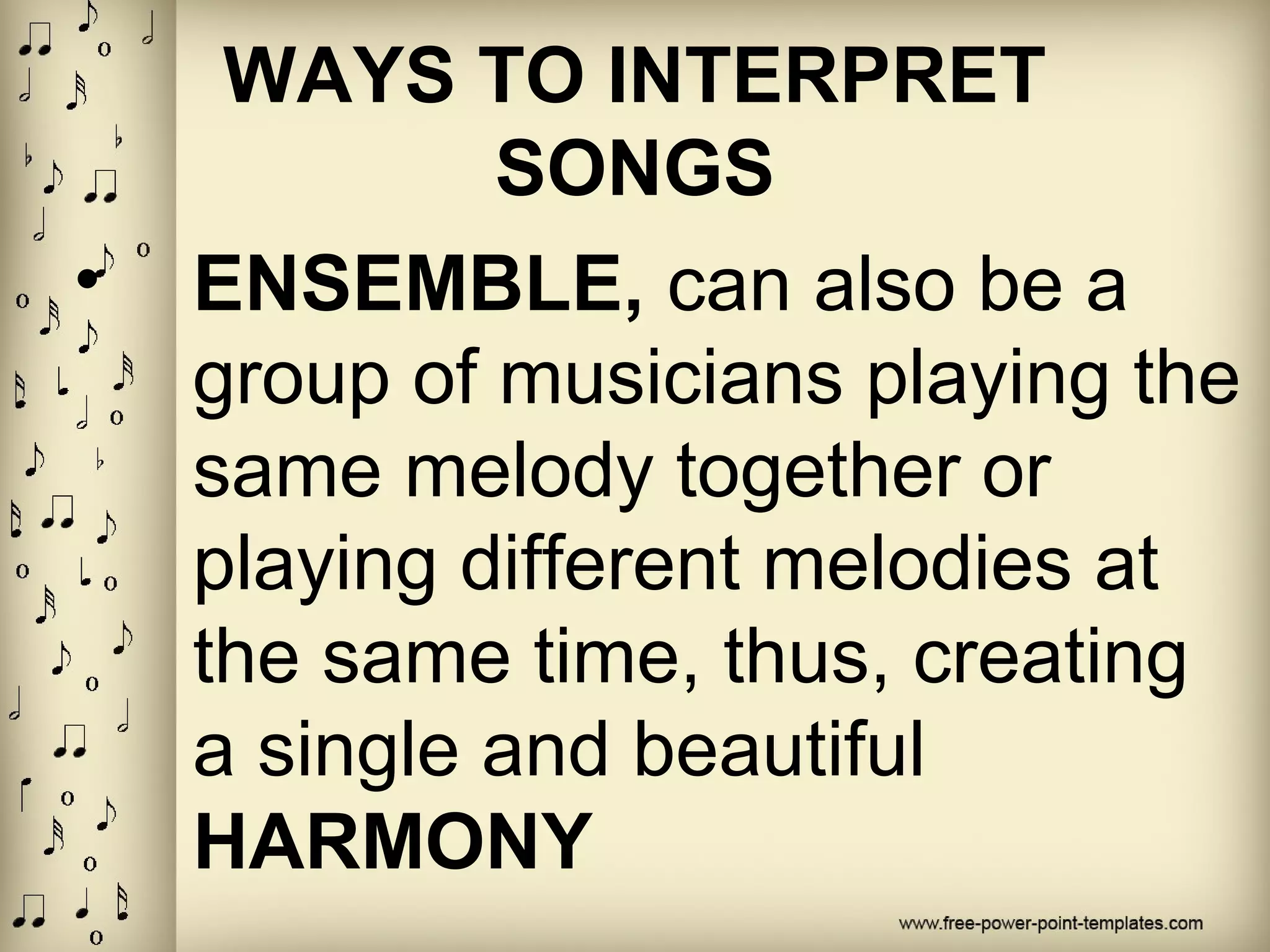 Dynamics, timbre, form | PPT