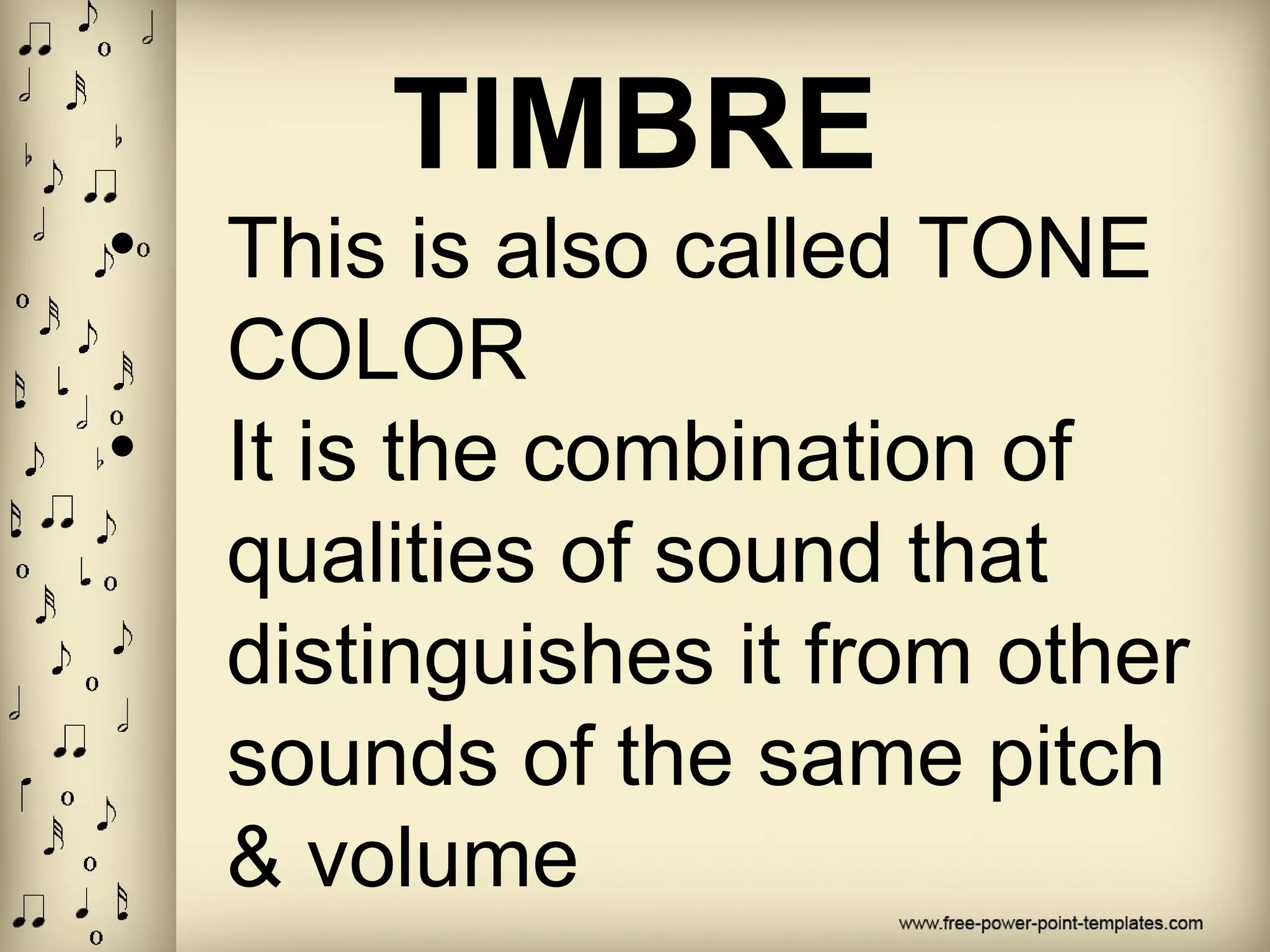 Dynamics, timbre, form | PPT