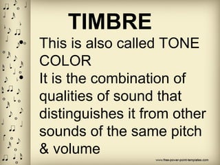 Dynamics, timbre, form | PPT