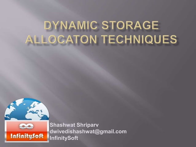 Dynamic storage allocation techniques | PPTX | Data Storage and Warehousing | Computing
