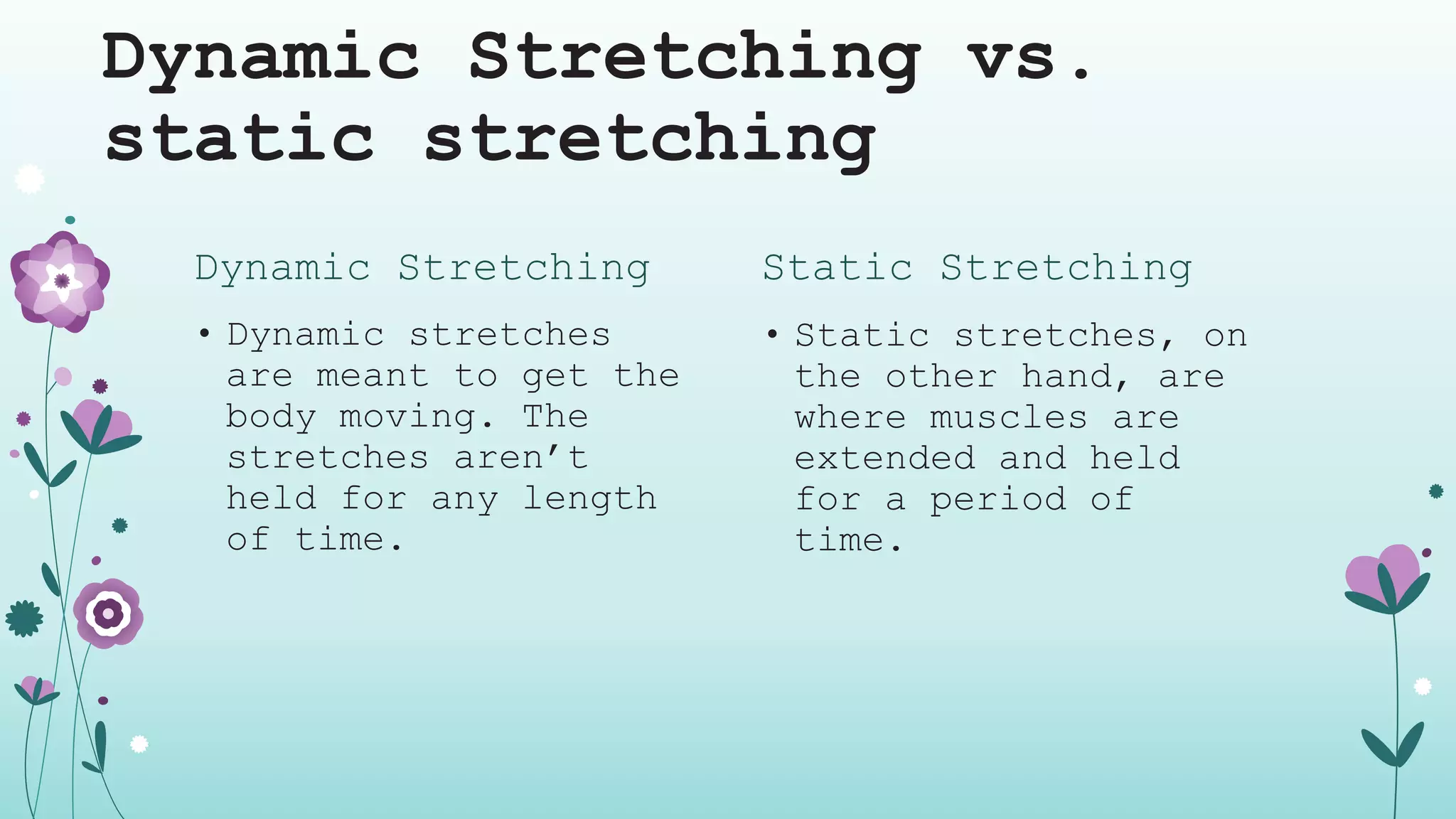 Dynamic stretching | PPTX