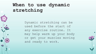 Dynamic stretching | PPTX