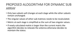 Dynamic sub arrays for Hybrid Precoding in Wide Band Millimeter Wave ...