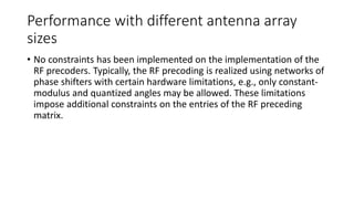 Dynamic sub arrays for Hybrid Precoding in Wide Band Millimeter Wave ...