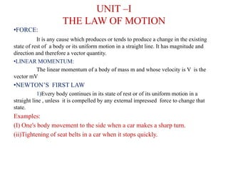 Dynamics Unit I Newton's Laws.pptx
