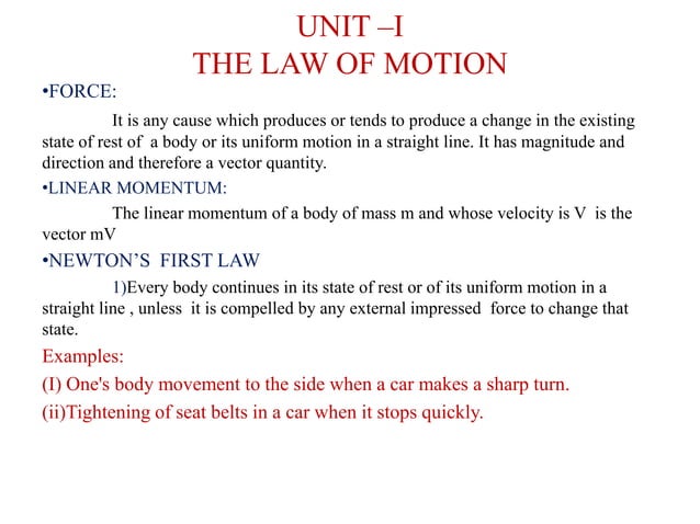 Dynamics Unit I Newton's Laws.pptx