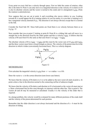 Dynamics velocity diagrams | PDF
