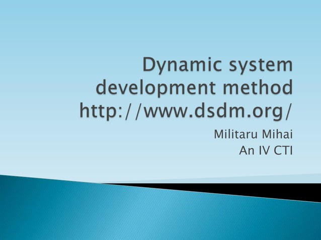 Dynamic system development method | PPT