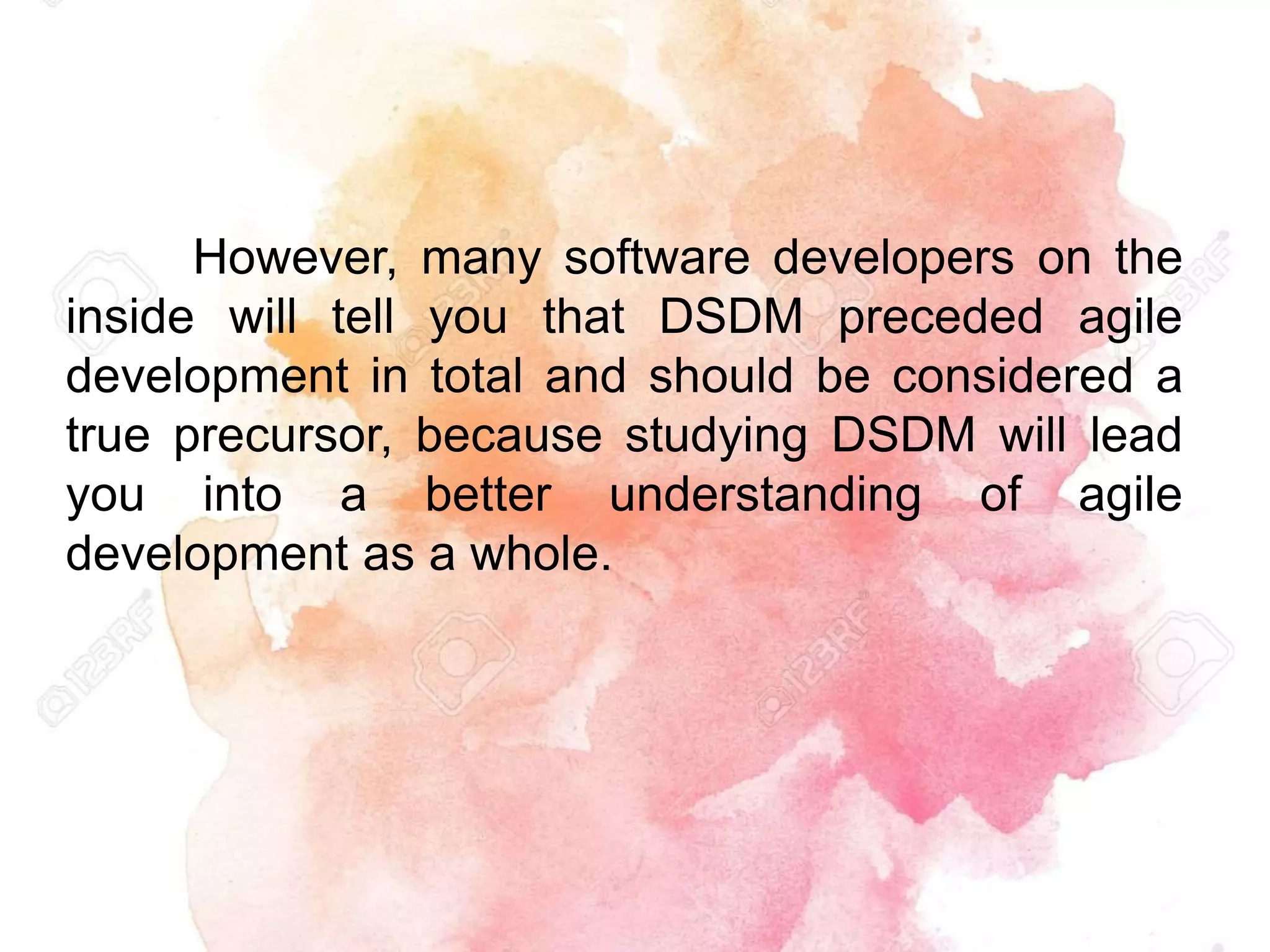 Dynamic System Development Method (DSDM) | PPTX