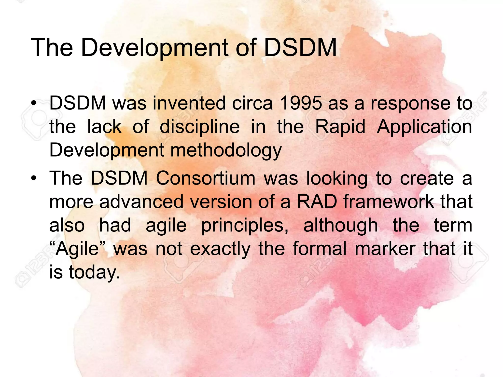 Dynamic System Development Method Dsdm Pptx Computer Software And Applications Computing