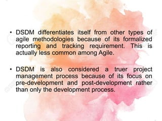 Dynamic System Development Method (DSDM) | PPTX