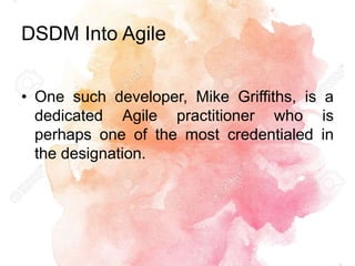 Dynamic System Development Method (DSDM) | PPTX