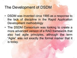 Dynamic System Development Method (DSDM) | PPTX