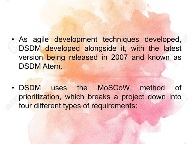 Dynamic System Development Method (DSDM) | PPTX | Computer Software and ...