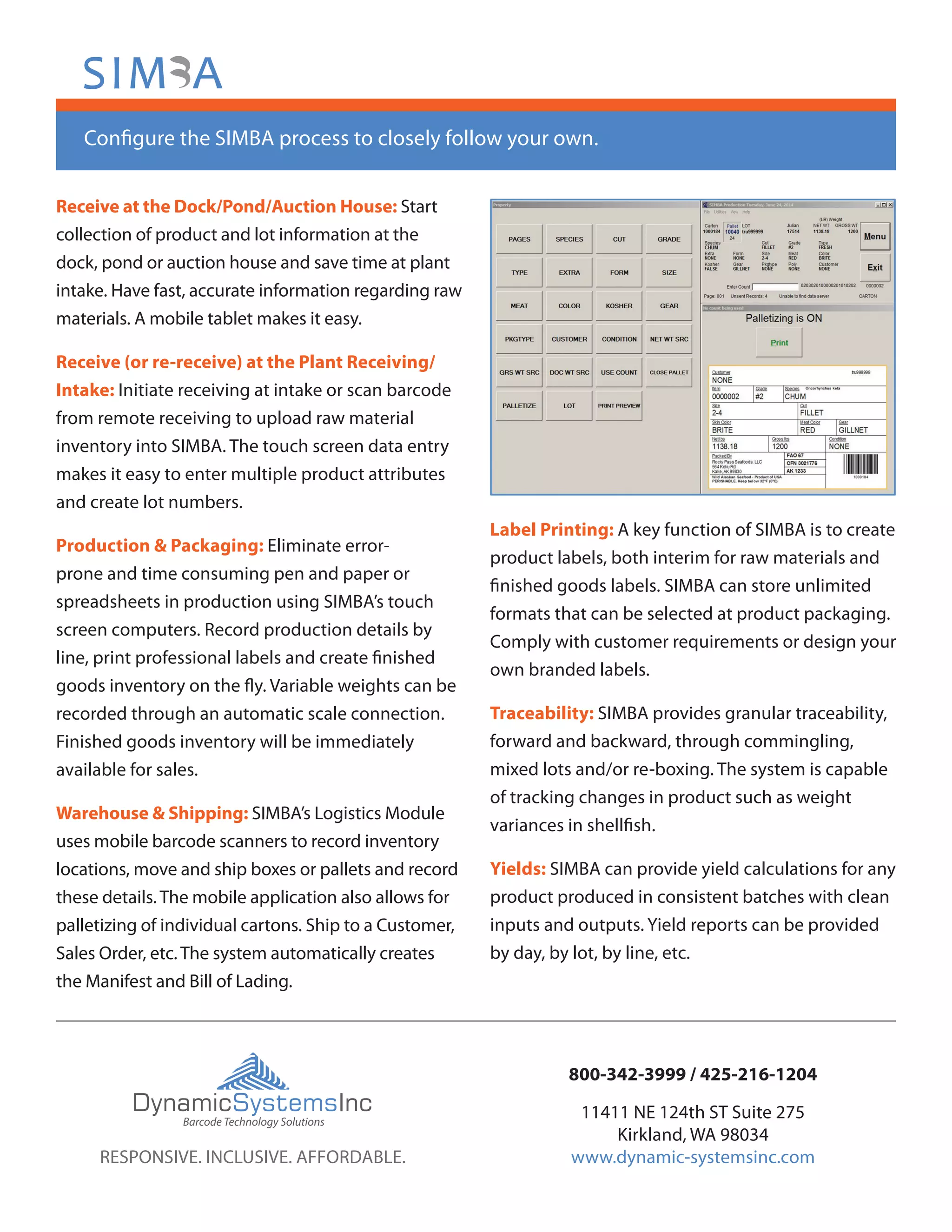 Dynamicsystems 2019 Seafood Traceability Systems | PDF