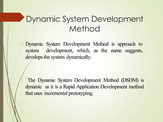 Dynamics ystems development method | PDF