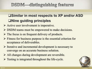 Dynamic system development method (dsdm) | PPTX