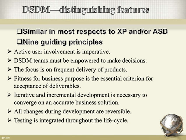 Dynamic system development method (dsdm) | PPTX