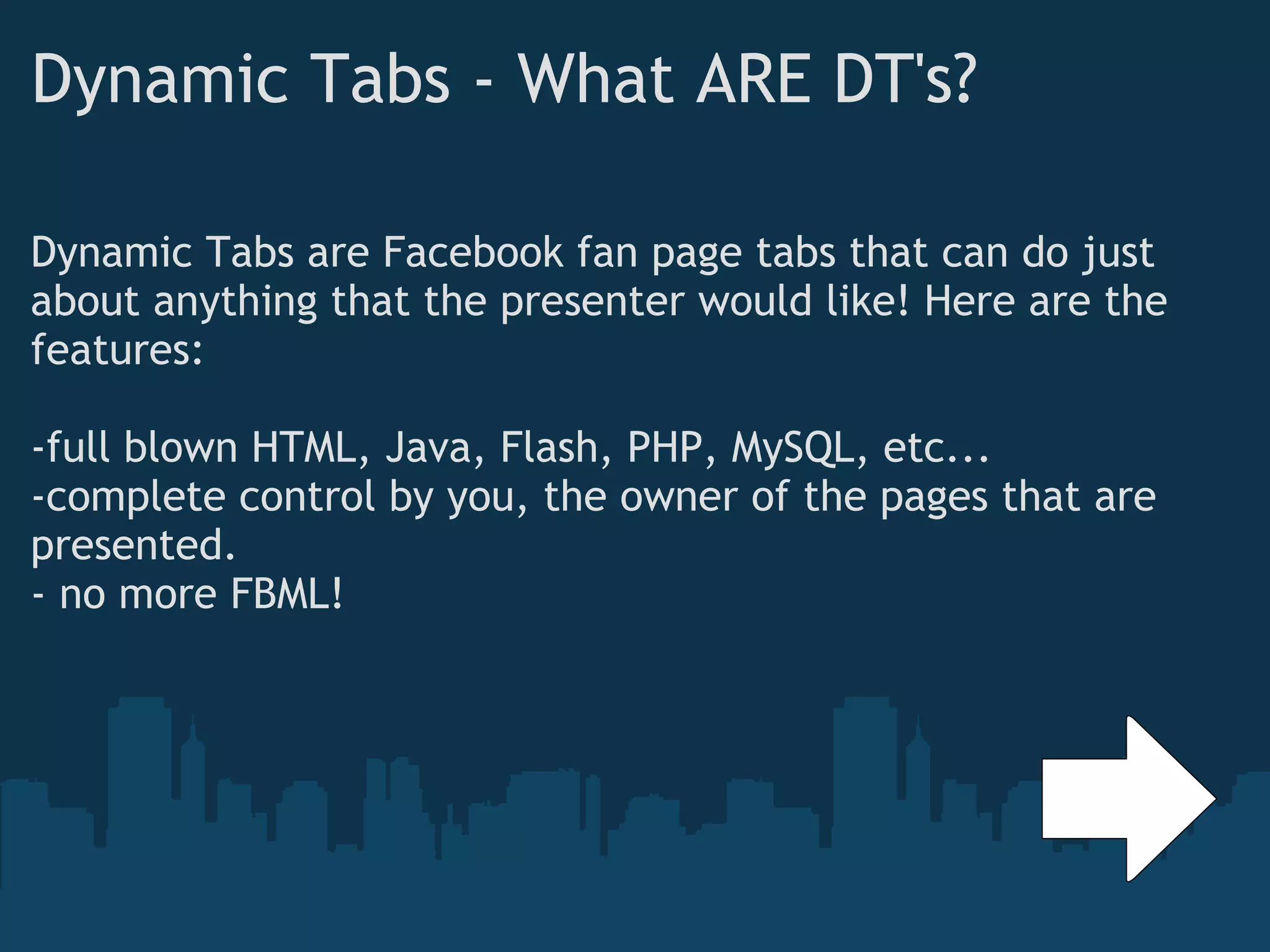Dynamic tabs | PPT | Browsers | Computer Software and Applications