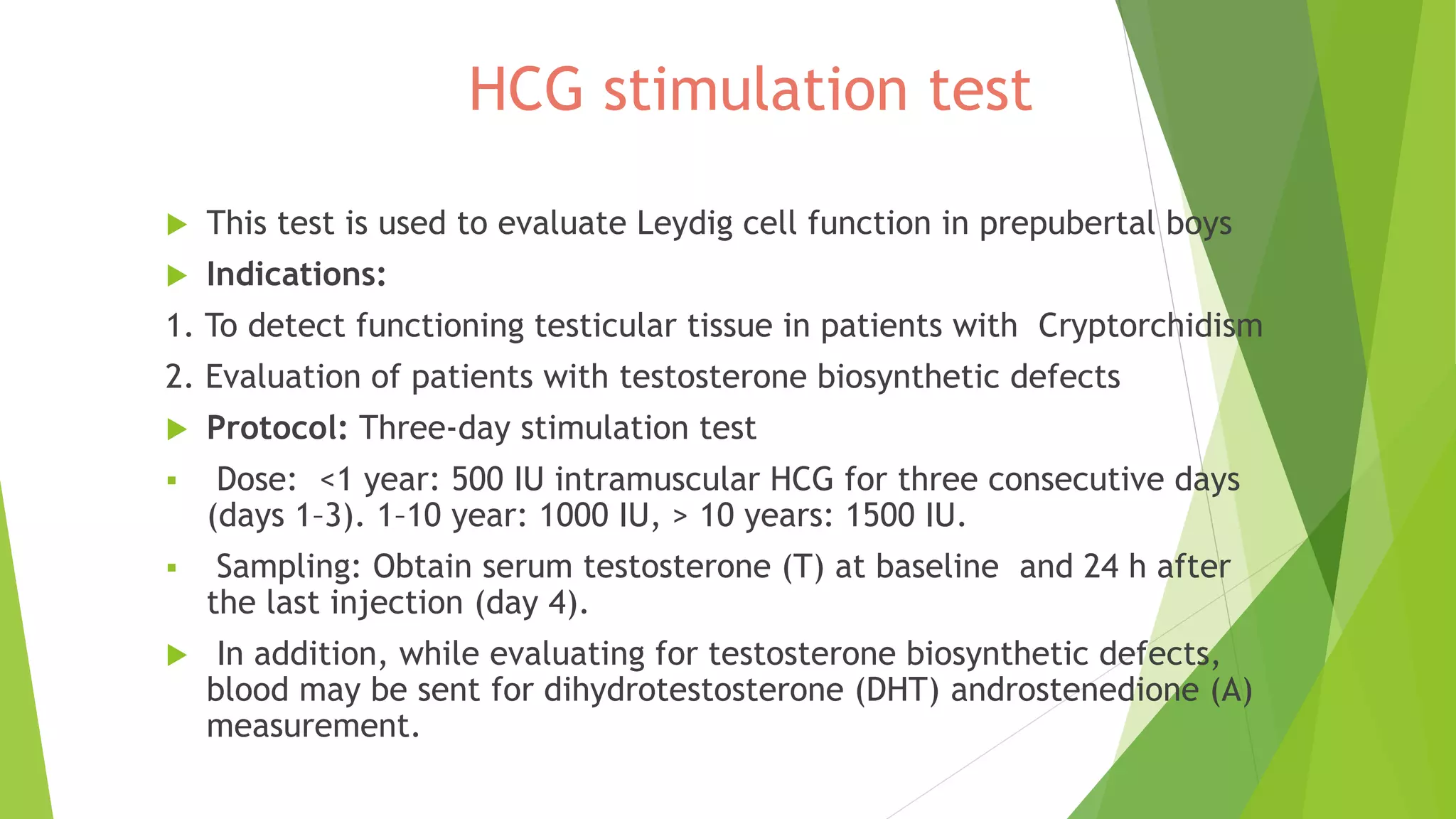 Dynamic testing in endocrinology | PPTX