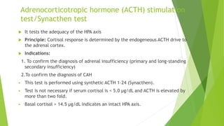 Dynamic testing in endocrinology | PPTX