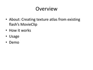Dynamic Texture Atlas by Epul | PPT