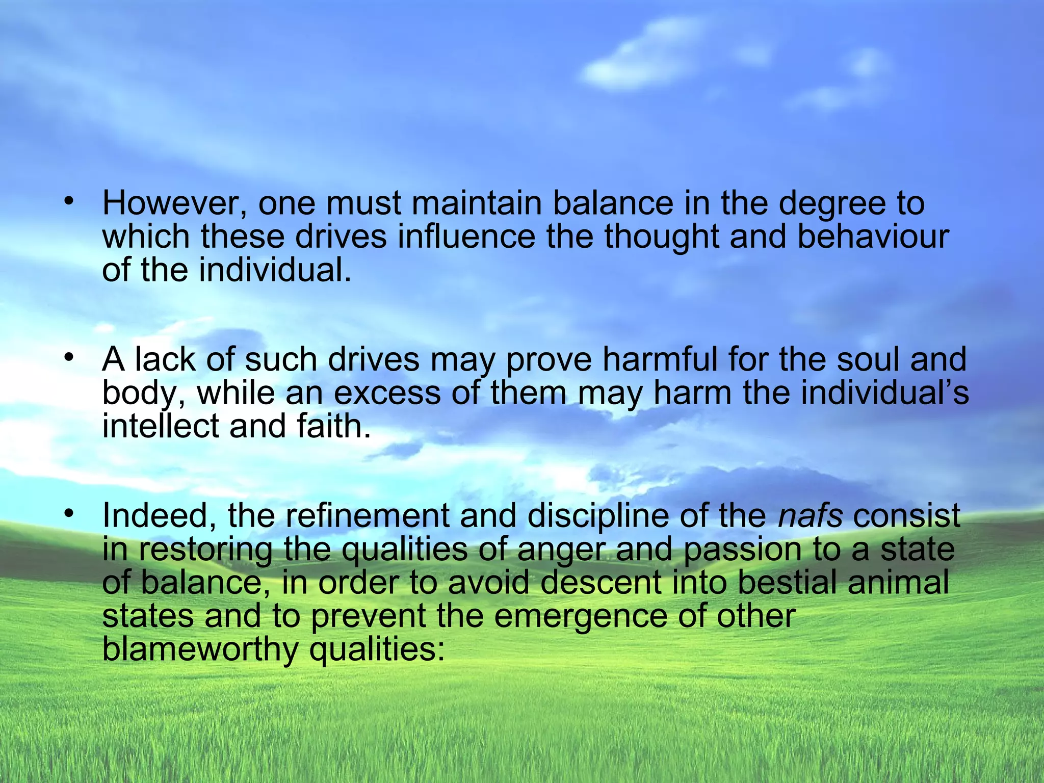 Islamic Ethics :Dynamic theory of human soul | PPT