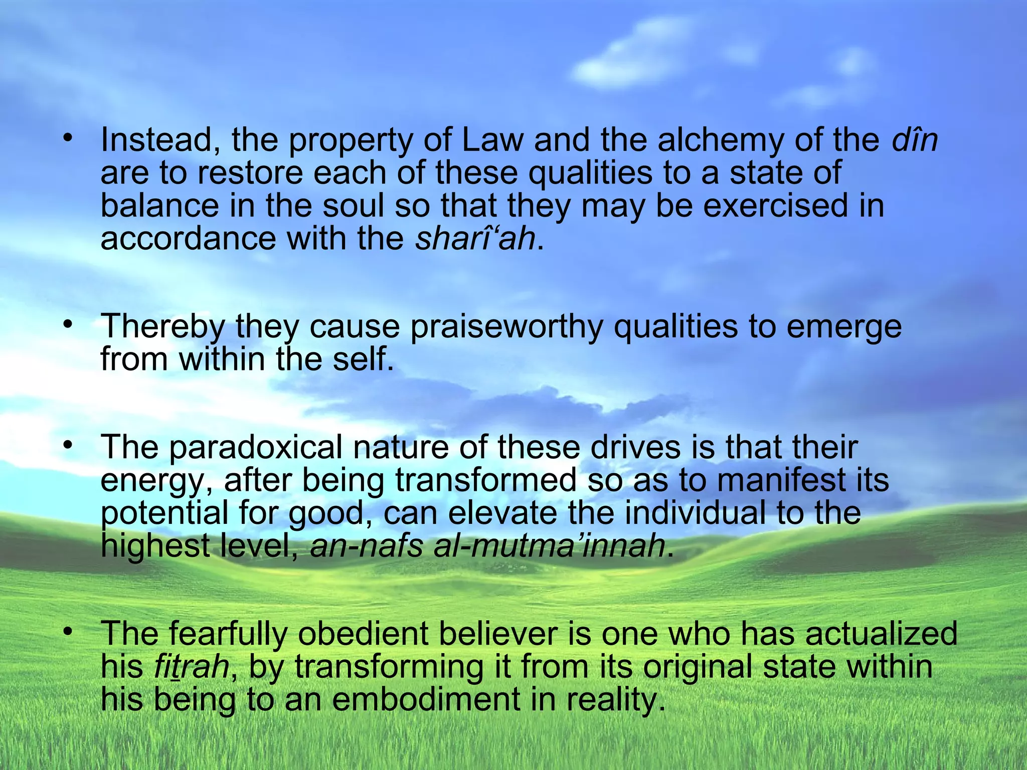 Islamic Ethics :Dynamic theory of human soul | PPT