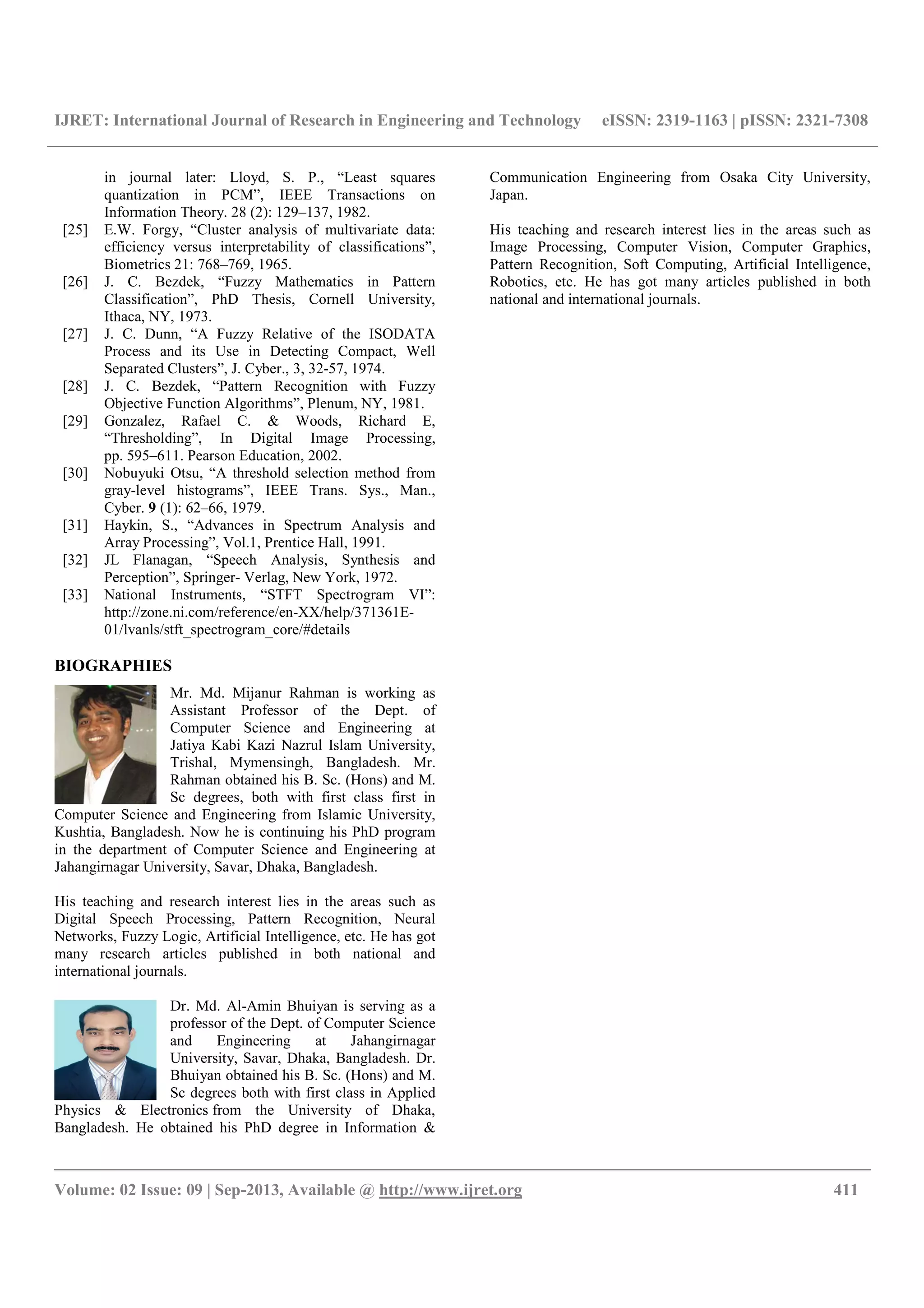 Dynamic thresholding on speech segmentation | PDF