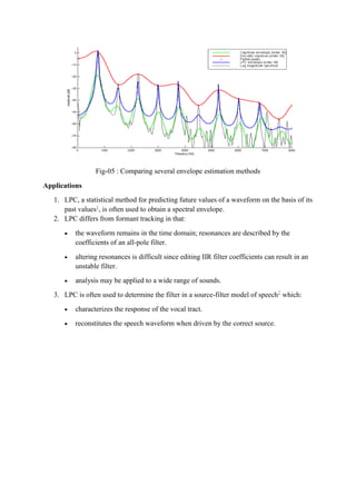 Dynamic time wrapping (dtw), vector quantization(vq), linear predictive ...