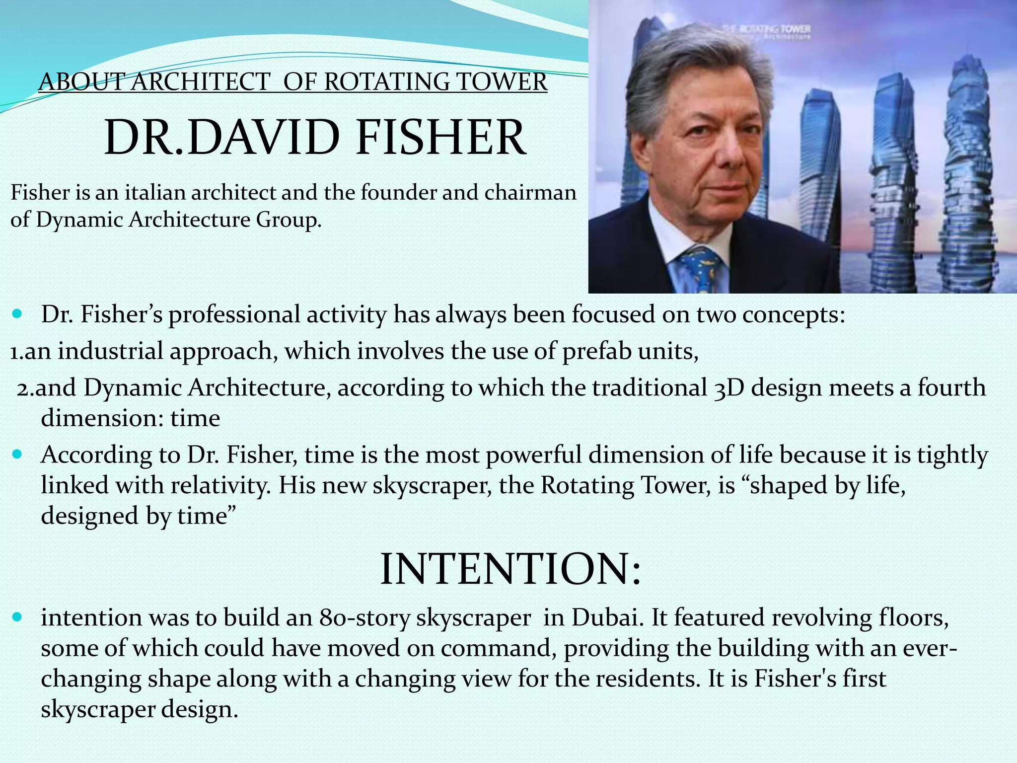 DYNAMIC/ DA VINCI/ROTATING TOWER,DUBAI | PPTX