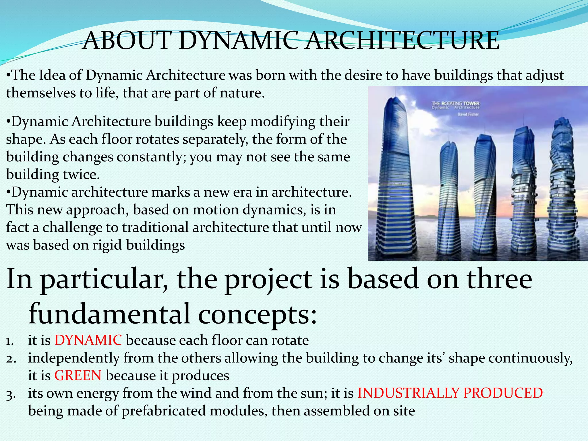 DYNAMIC/ DA VINCI/ROTATING TOWER,DUBAI | PPTX