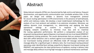 Dynamic trust management for delay tolerant networks and its application to secure routing | PPT