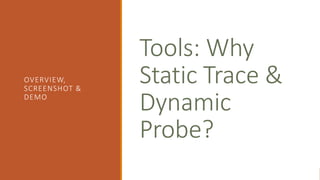 Dynamic user trace | PPT