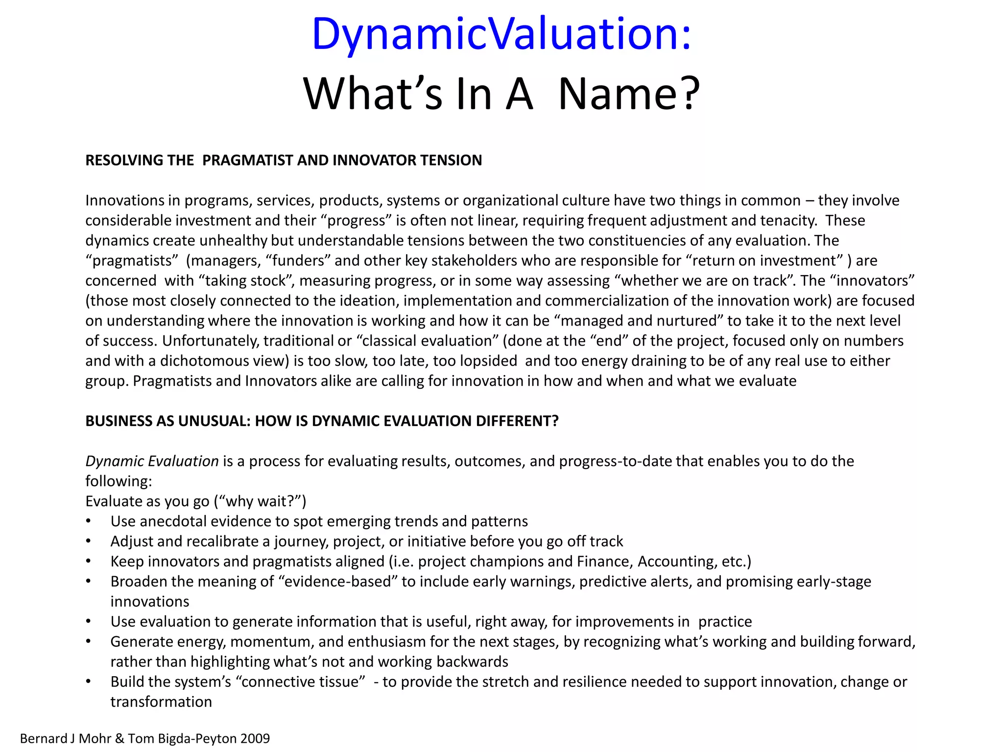 Dynamic Valuation | PPTX