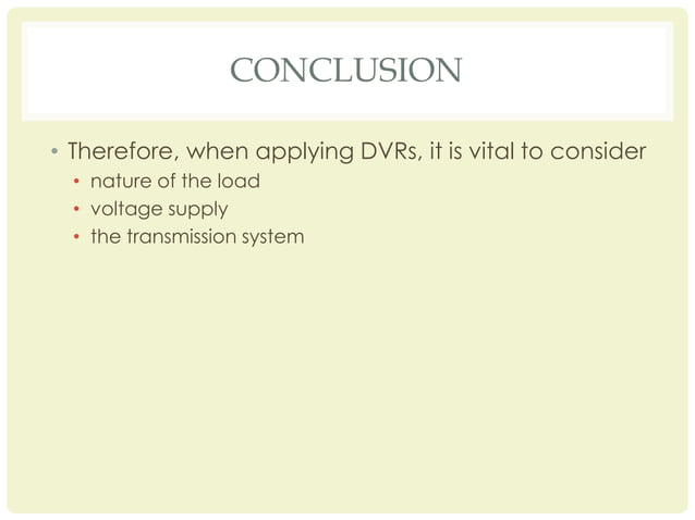 Dynamic voltage restorer | PPTX | Cameras and Camcorders | Consumer Electronics