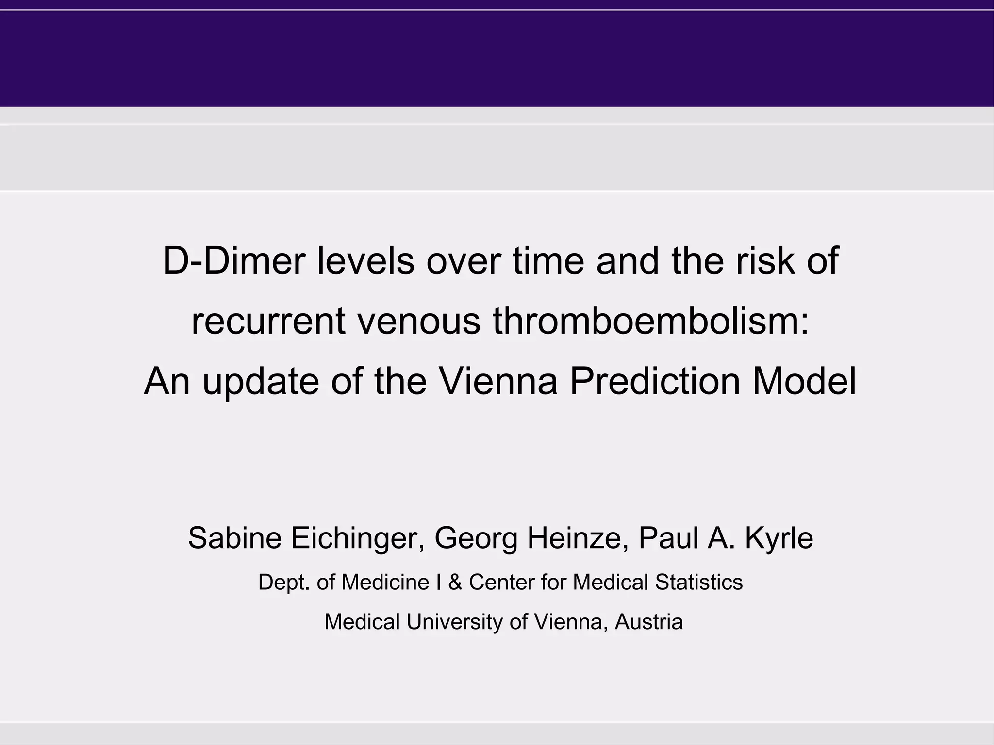 DynamicVPM (Vienna Prediction Model) | PPT