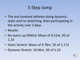 Dynamic vs static stretching | PPTX
