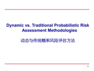 Dynamic vs. Traditional Probabilistic Risk Assessment Methodologies - by Huairui Gup | PPT