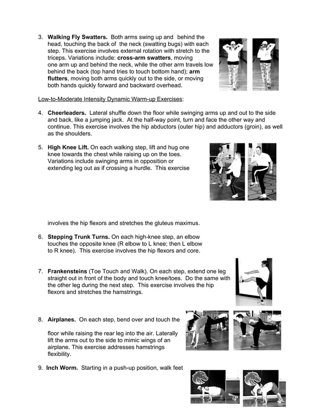 Dynamic Warm Up | PDF